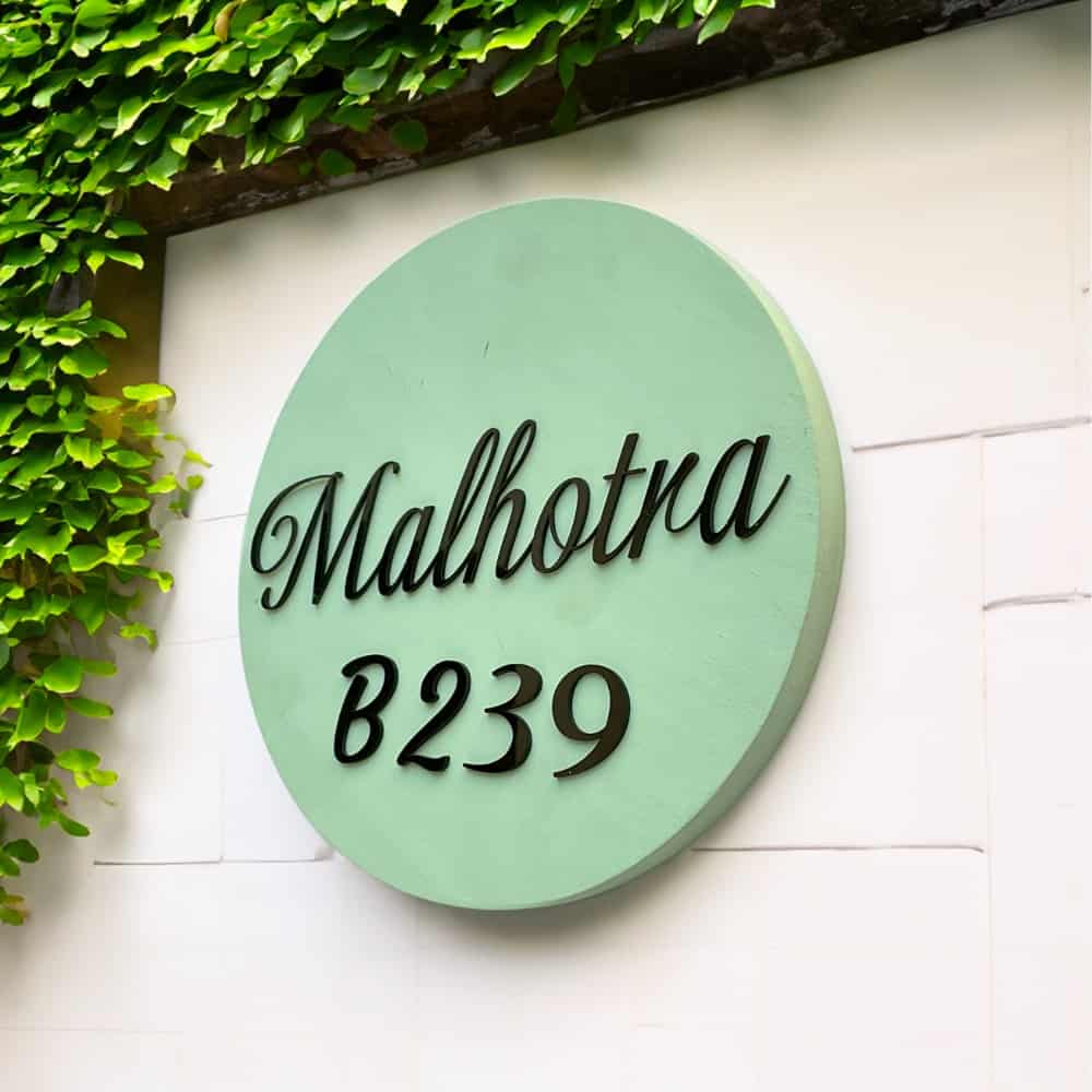 Minimalistic Modern Nameplates