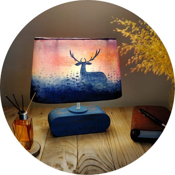 Handpainted Conical Trapezoid Lamps online in India