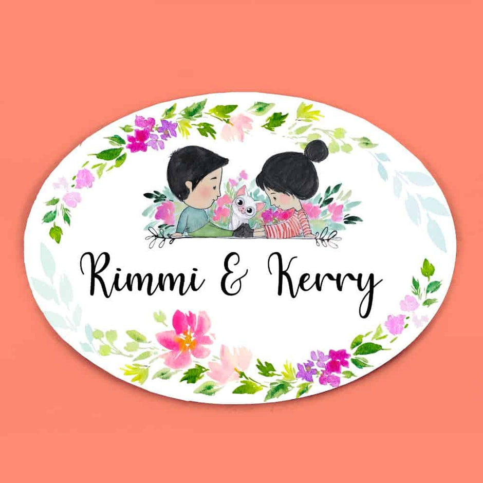 Buy Customized Name Plates Online [Handpainted] at Rangreli