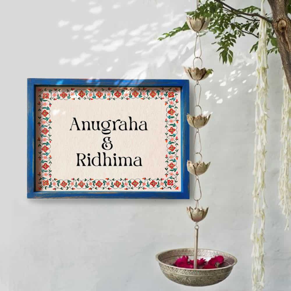 Buy Customized Name Plates Online [Handpainted] - Rangreli