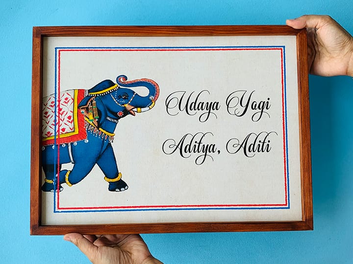 Handpainted Hanging Name plate - Ivory Victorian with Graphite Black B ...