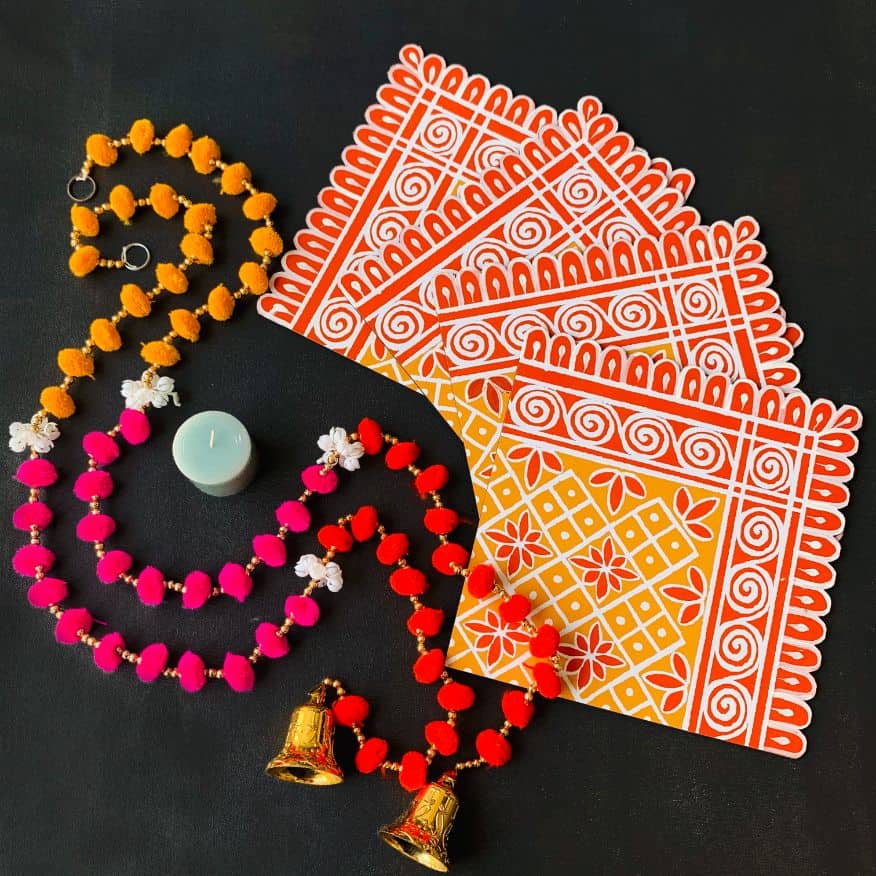 Handpainted Rangoli Bundle - Square shaped – rangreli