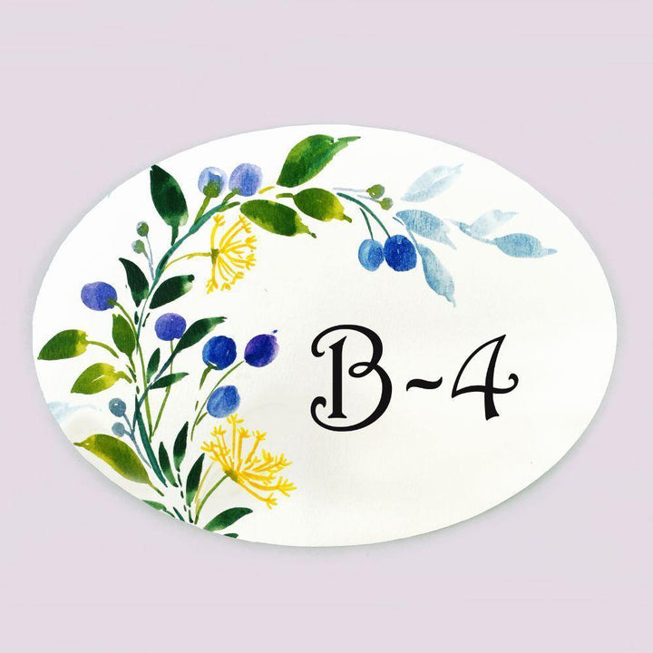 Berry - Handpainted Floral Name Plate