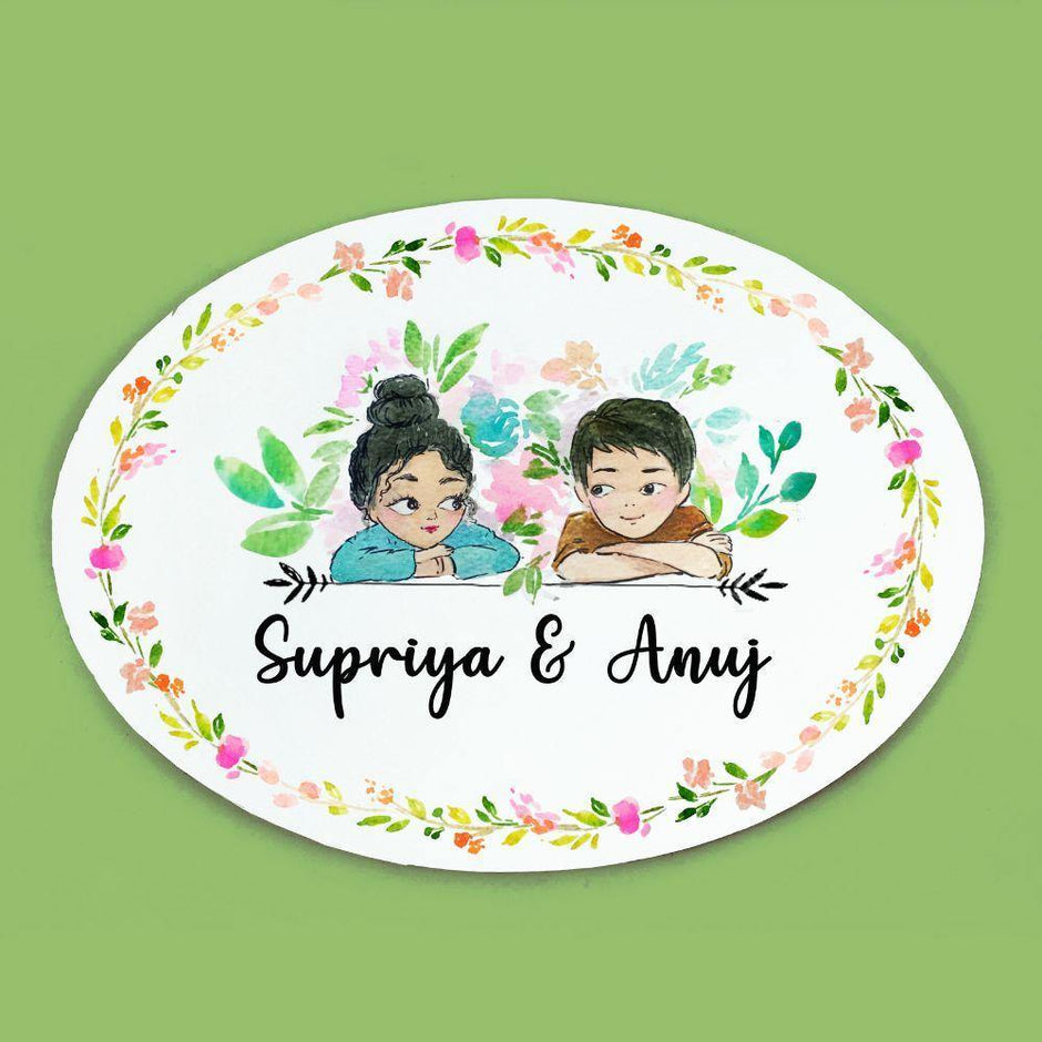 Buy Customized Name Plates Online [Handpainted] - Rangreli