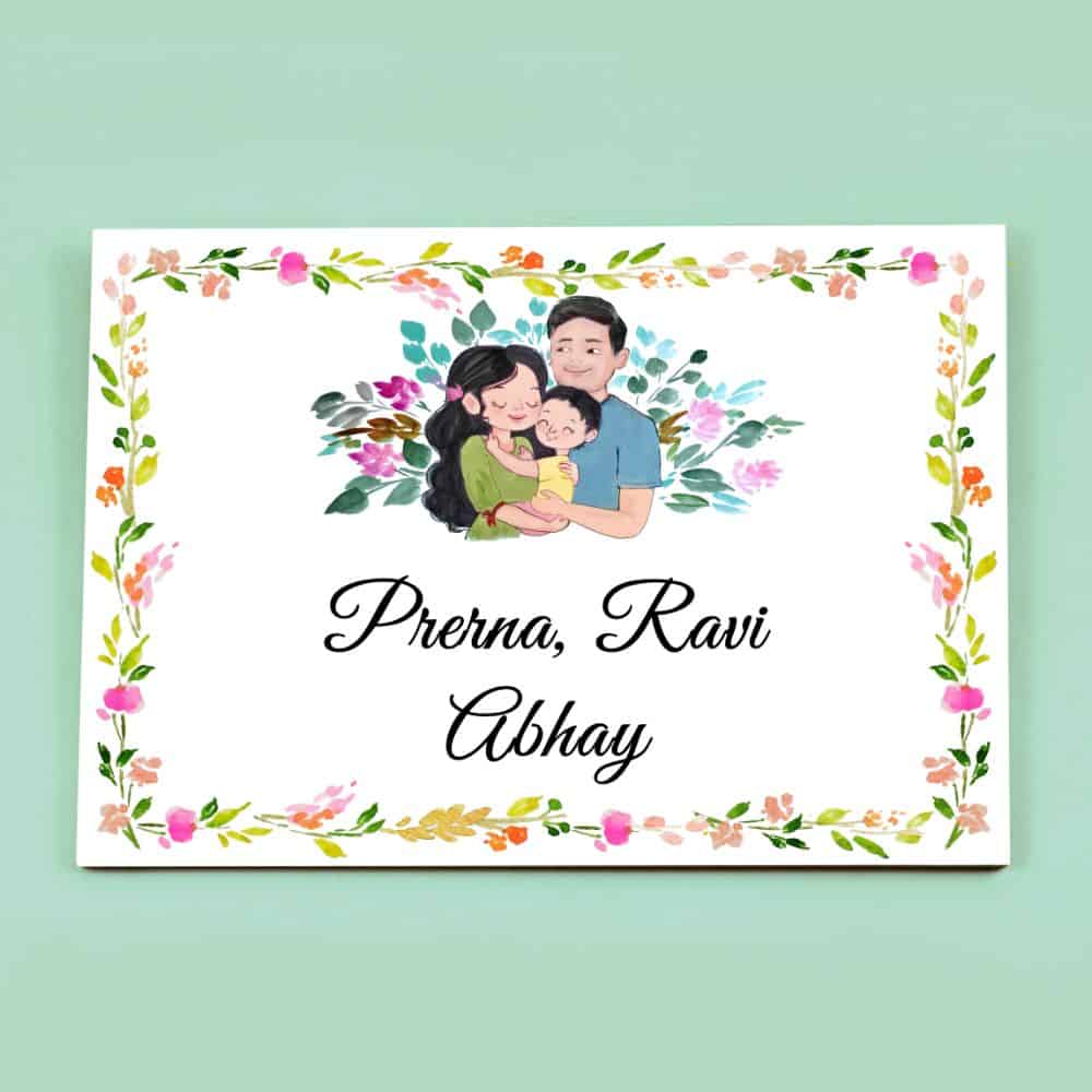 customized - name plate - hand painted – rangreli