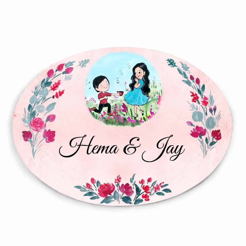 customized - name plate - hand painted – rangreli