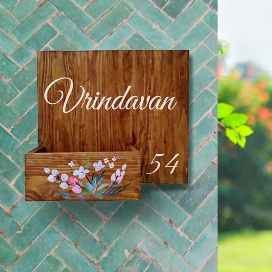 Buy Customized Floral Nameplates Online | Artistic Name Plates – rangreli
