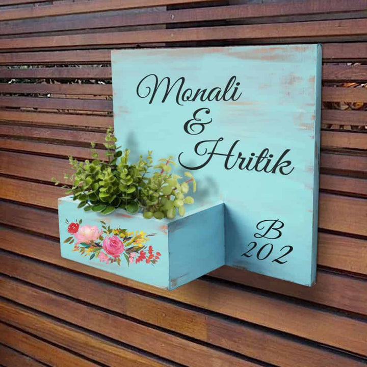 Customized Floral Nameplates for Home | Flower Design Nameplates – rangreli